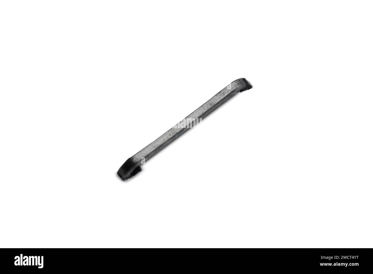 Single staple with drop shadow isolated on white background Stock Photo ...