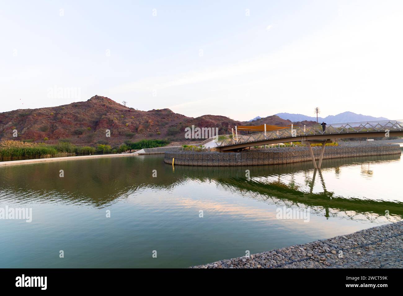 Hatta, Dubai, United Arab Emirates. 13th January 2024. The beautiful ...