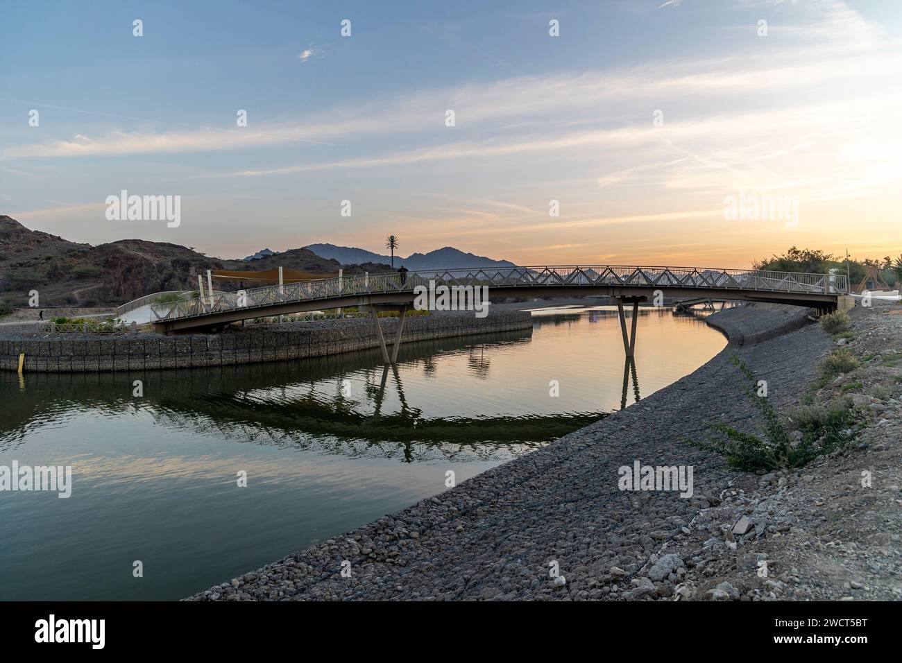 Hatta, Dubai, United Arab Emirates. 13th January 2024. The beautiful ...