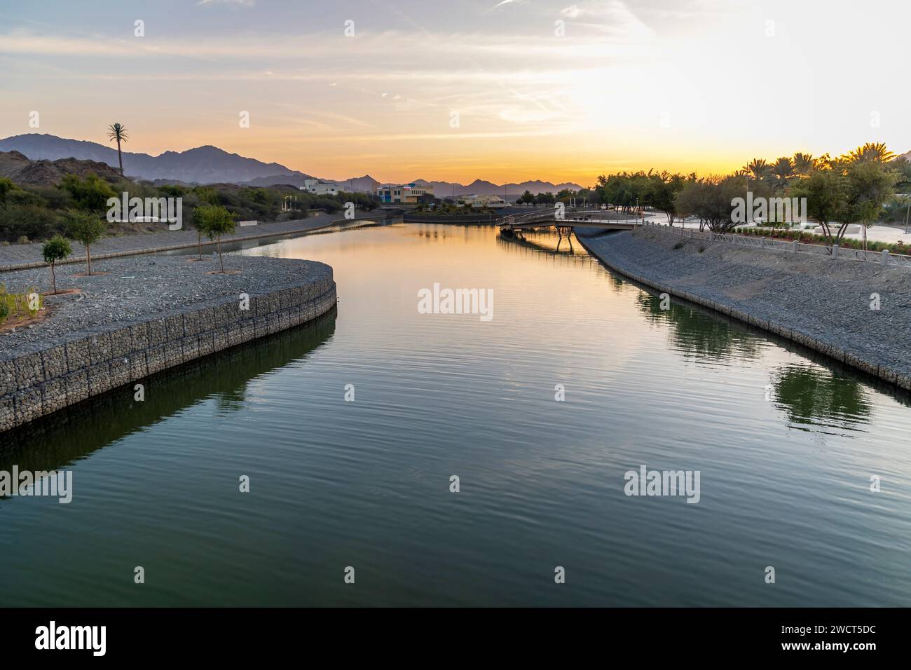 Hatta, Dubai, United Arab Emirates. 13th January 2024. The beautiful ...