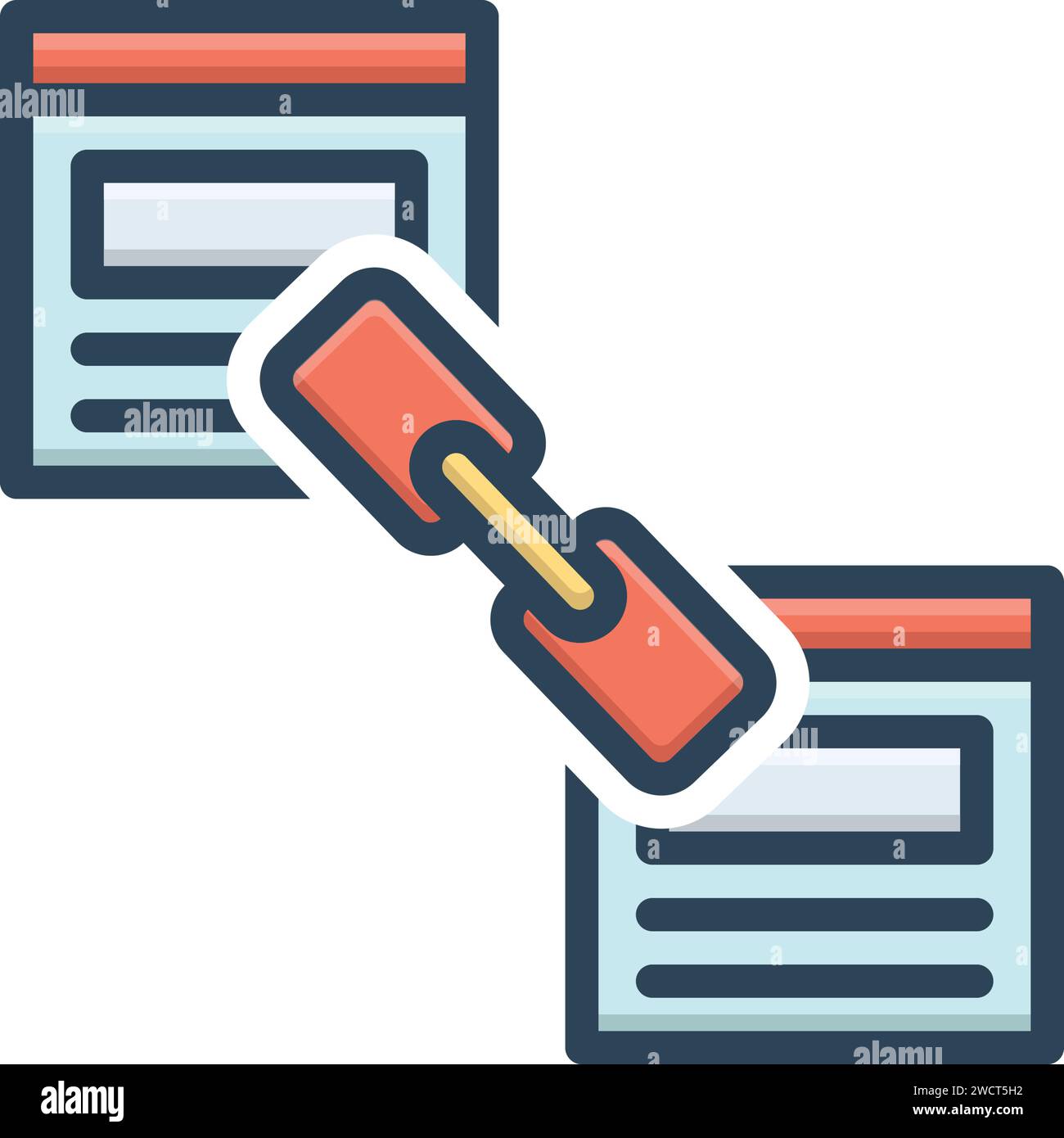 Link building connect Stock Vector Images - Alamy