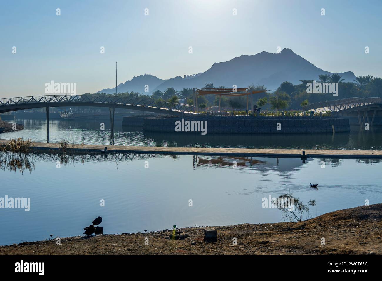 Hatta, Dubai, United Arab Emirates. 13th January 2024. The beautiful ...