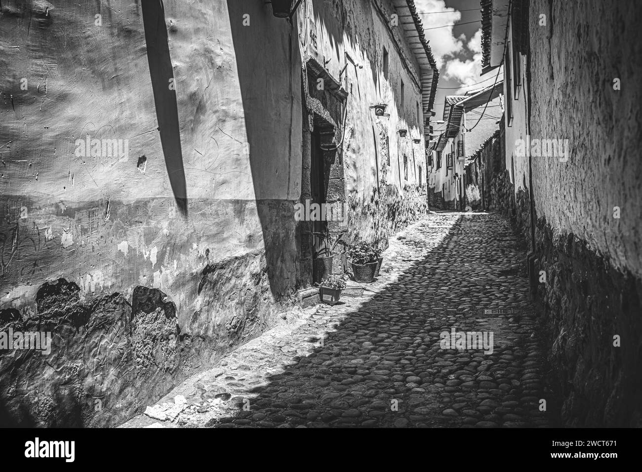 Cusco, Peru, Historical city center, house facade scenery, 2023 Stock ...