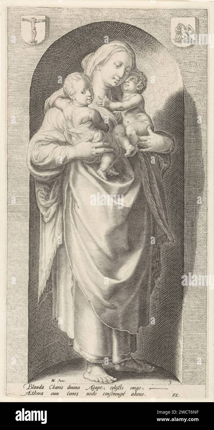 Liefde (Caritas), Jacob Matham, after Hendrick Goltzius, 1593 print ...