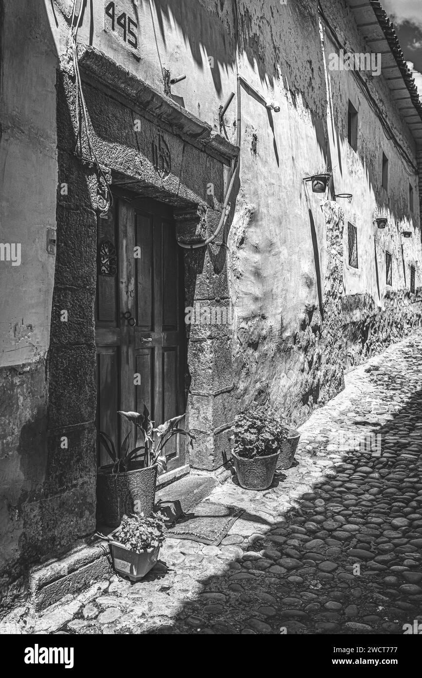 Cusco, Peru, Historical city center, house facade scenery, 2023 Stock ...