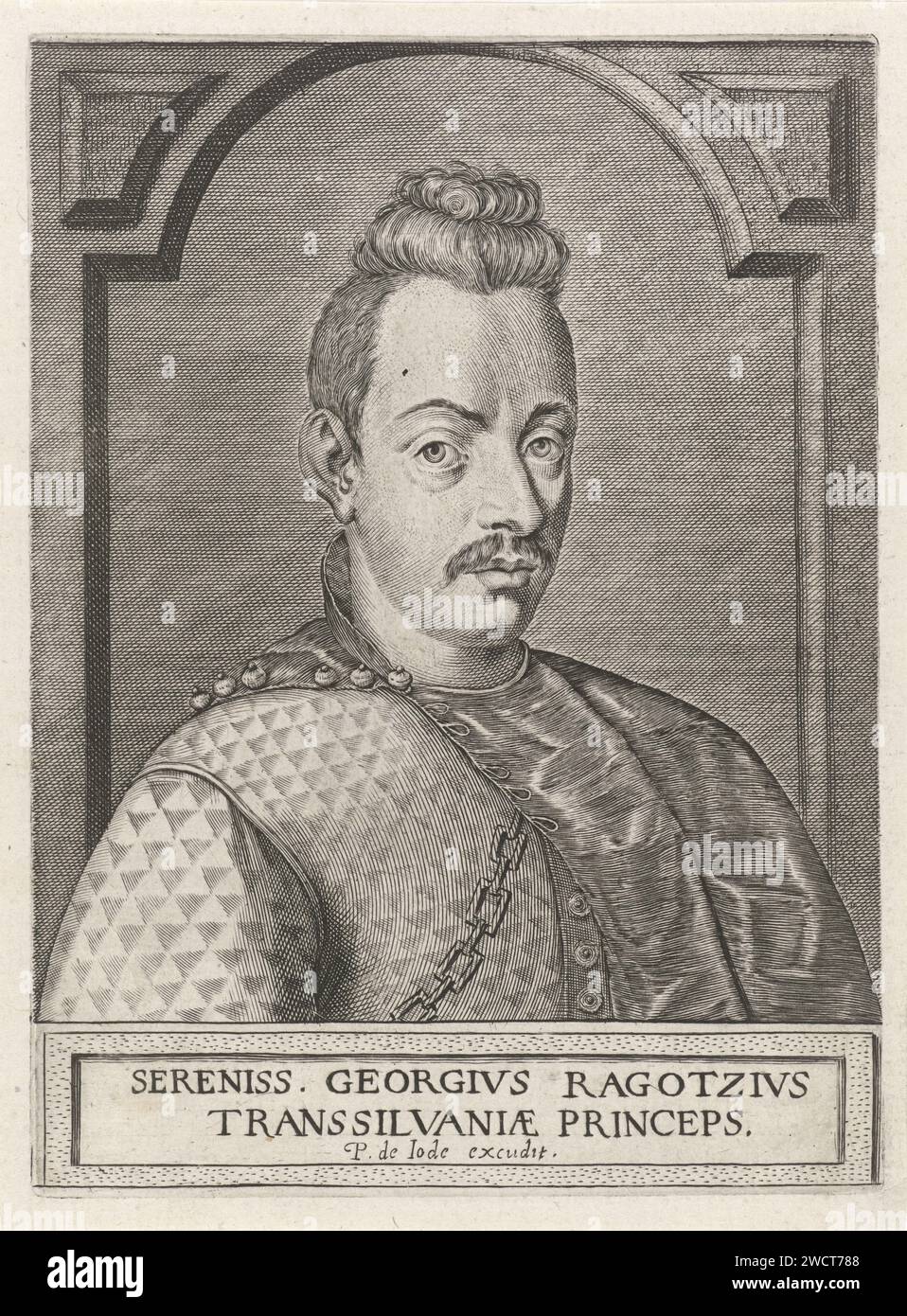 Portret is George II Rákóczi, Prins van Transsylvan as, Pieter de Jode ...