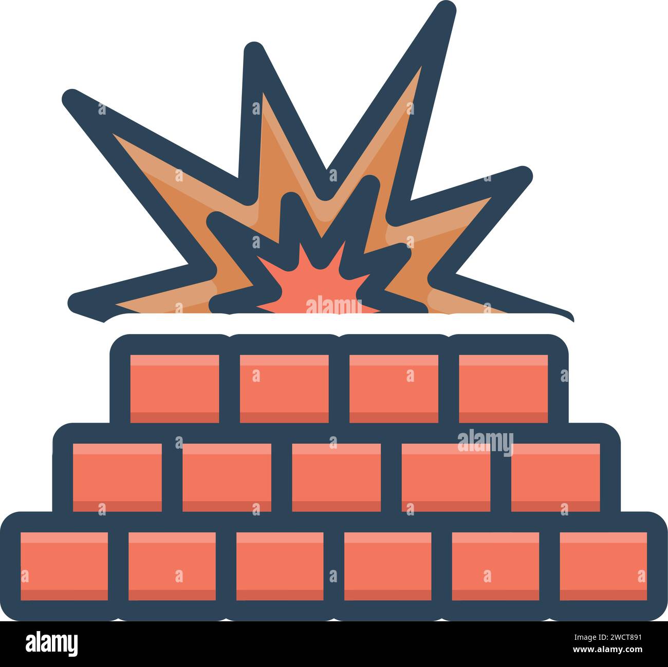Icon for Firewall,blast Stock Vector Image & Art - Alamy
