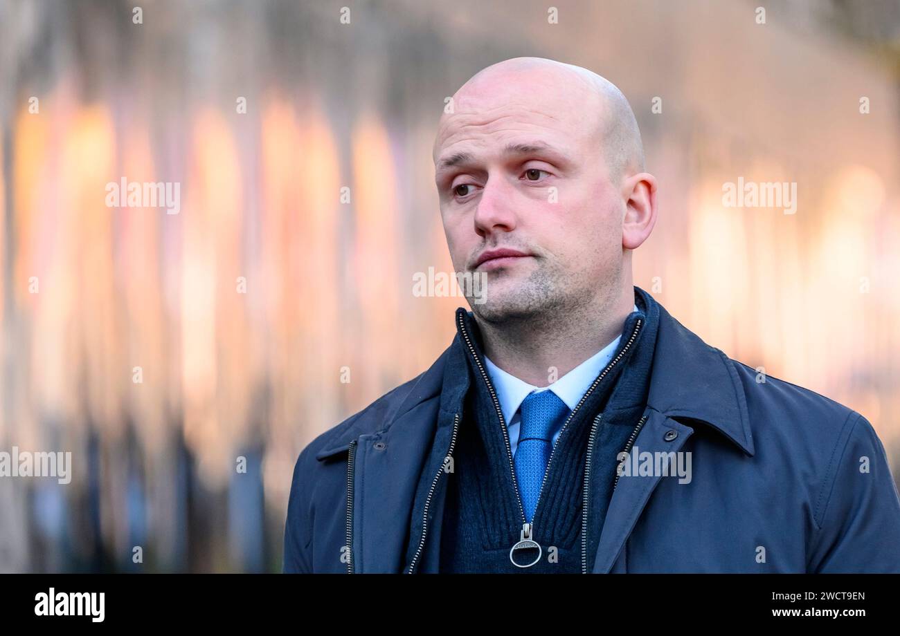 Stephen Flynn MP (SNP) leader of the Scottish National Party leaving ...