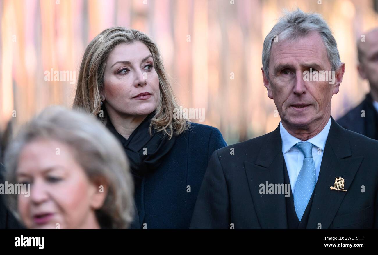 Penny Mordaunt MP (Leader of the House of Commons and Lord President of the Council) with Nigel ...