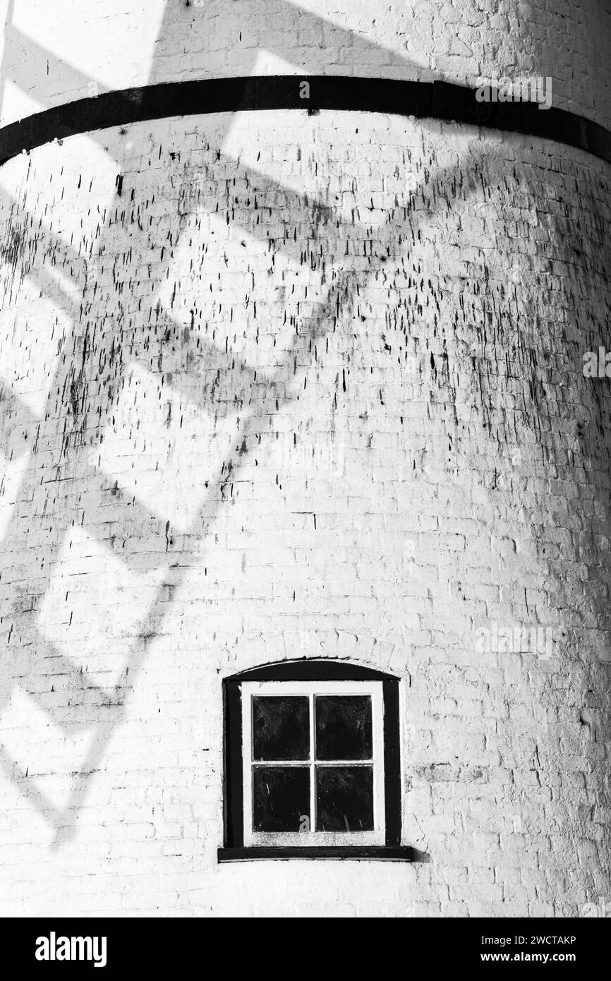 Thurne wind pump study, with sail shadow - Norfolk. Thurne, Feb 2023 ...