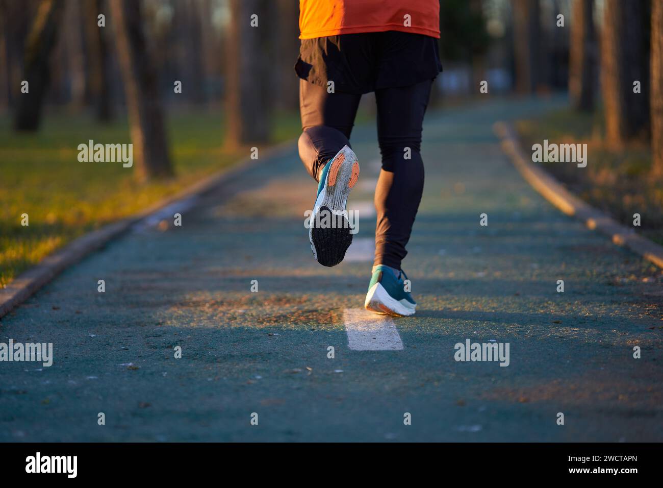 Closeup runners feet in sport hi-res stock photography and images - Alamy