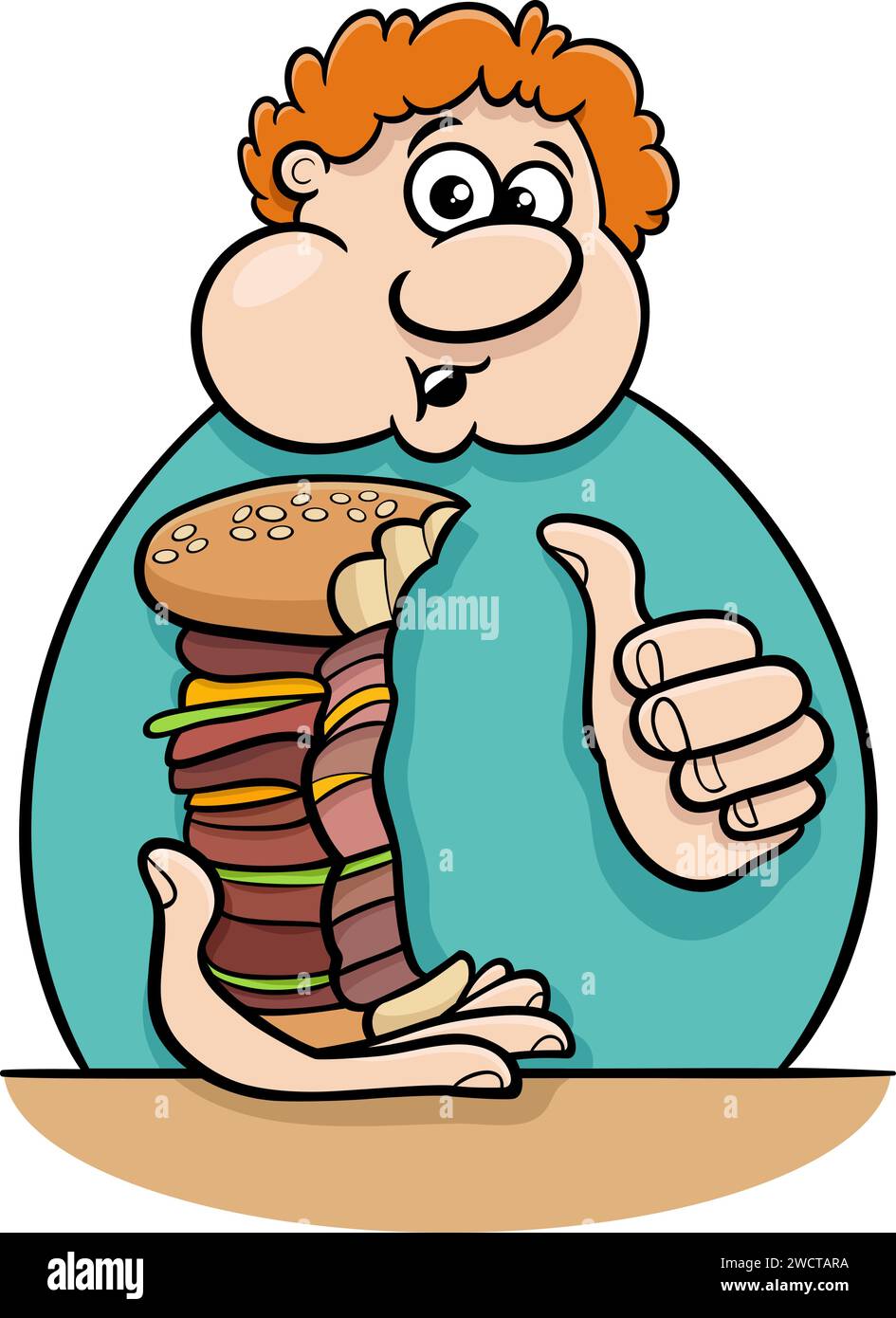Cartoon hamburger vector vectors hi-res stock photography and images ...