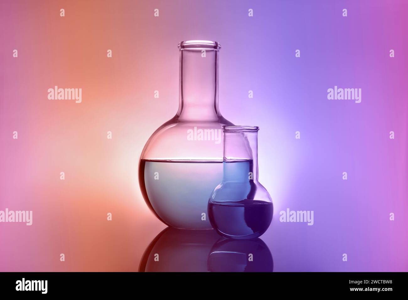 Reflection on flasks hi-res stock photography and images - Alamy