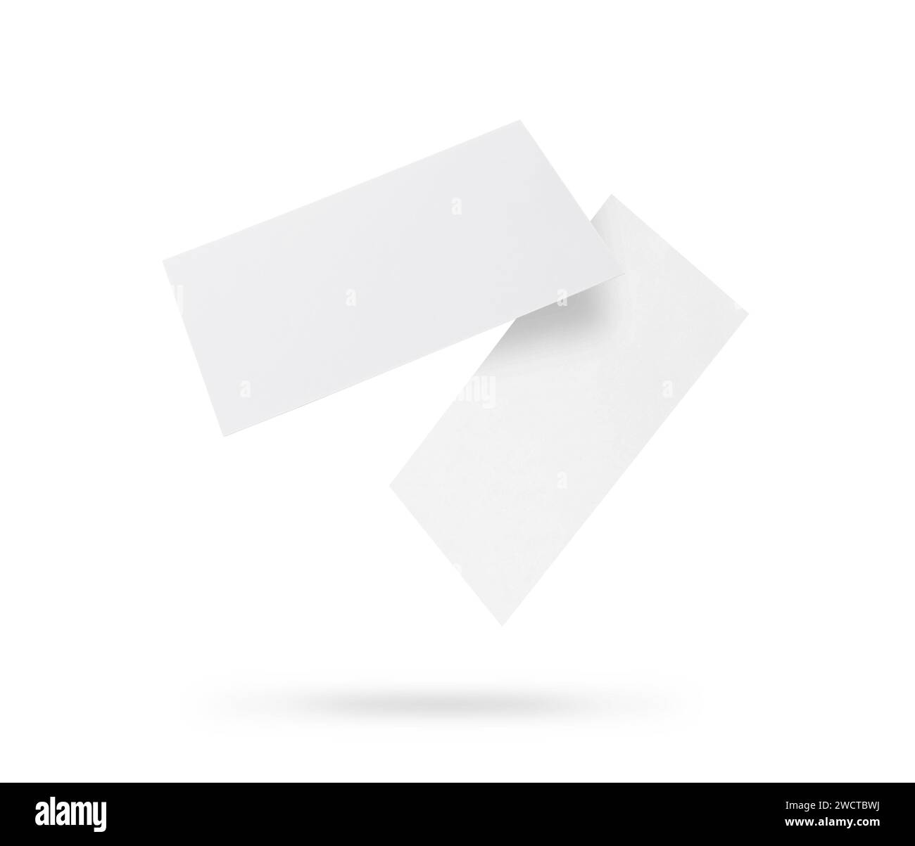 Falling paper cards white business card hi-res stock photography and ...