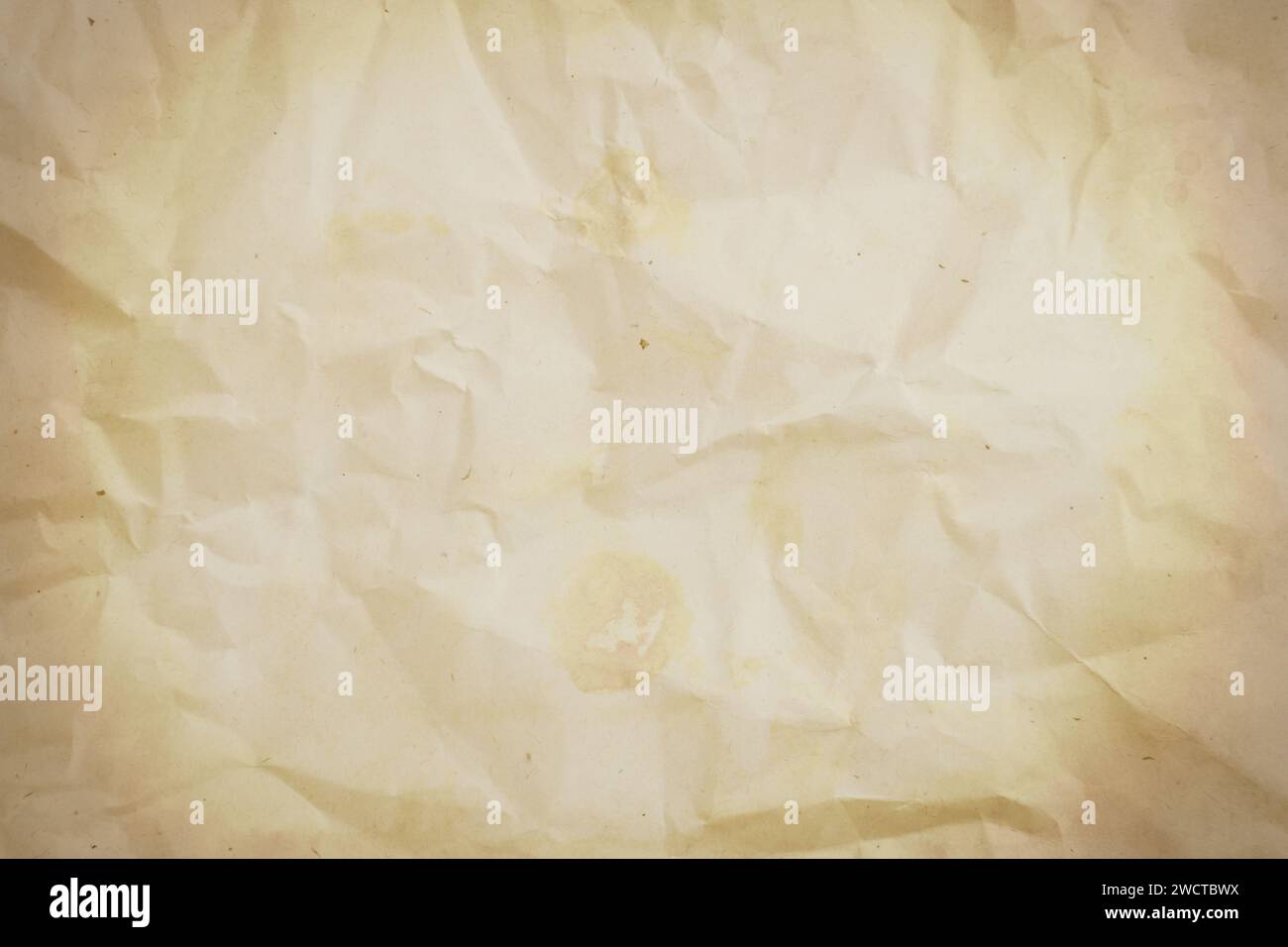 Crumpled old paper as background. Texture of parchment Stock Photo - Alamy