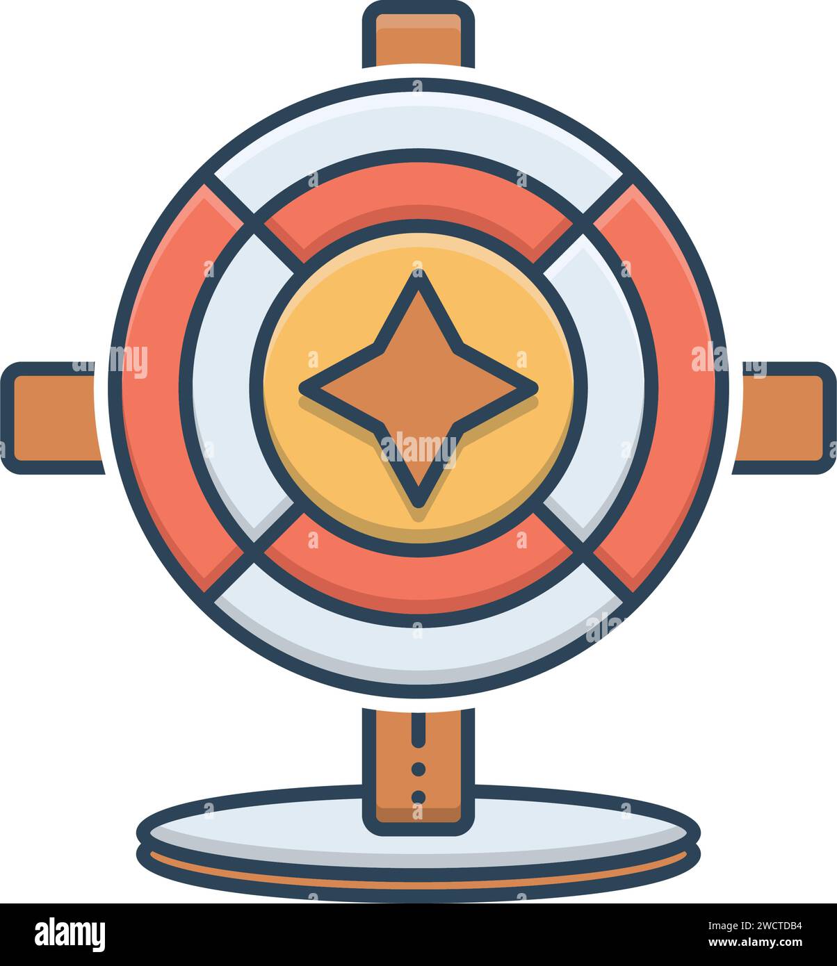 Icon for big six wheel,entertainment Stock Vector Image & Art - Alamy