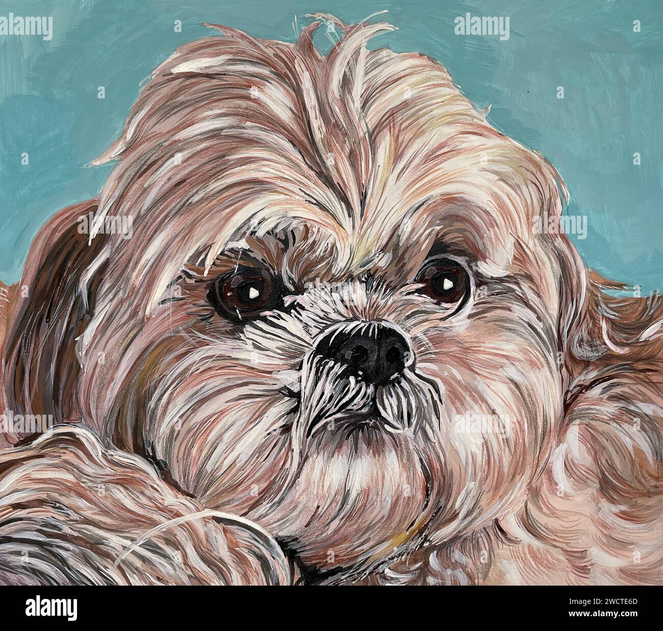 Abstract dog painting hi-res stock photography and images - Alamy
