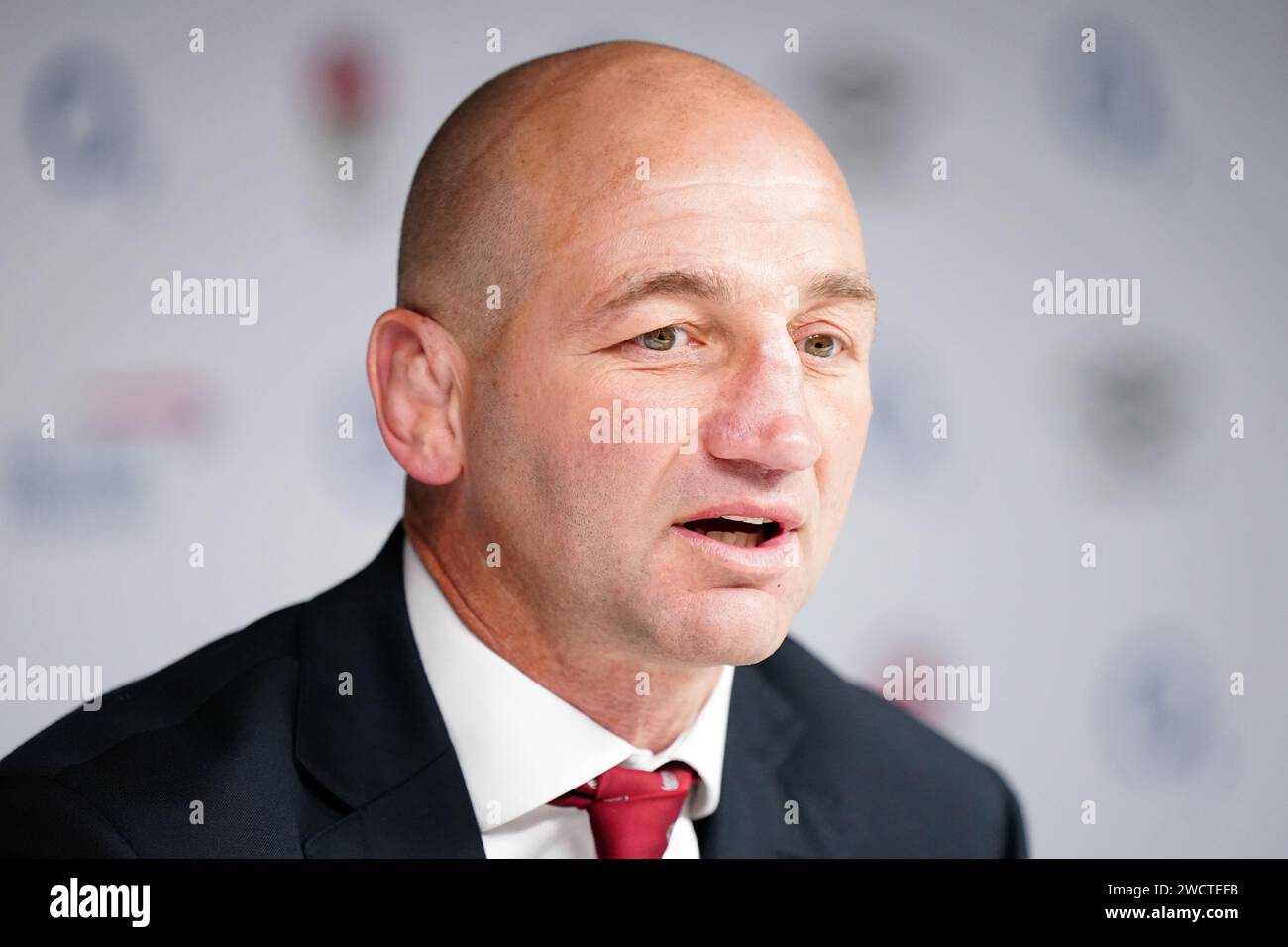 England head coach Steve Borthwick during a squad announcement press ...