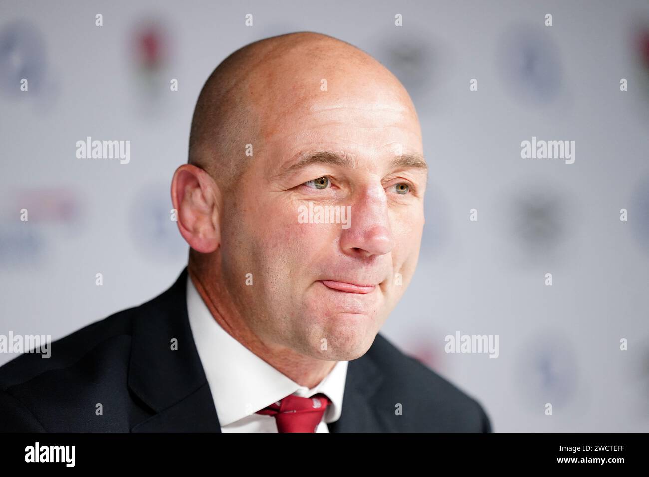 England head coach Steve Borthwick during a squad announcement press ...
