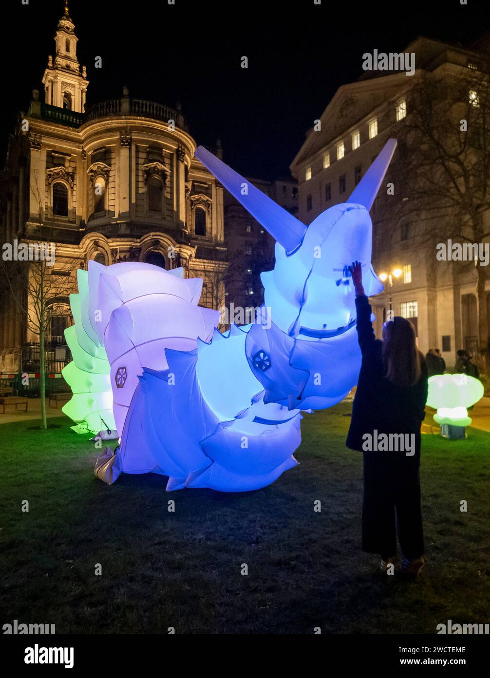Giant inflatable robots have been unveiled along The Strand in London ...