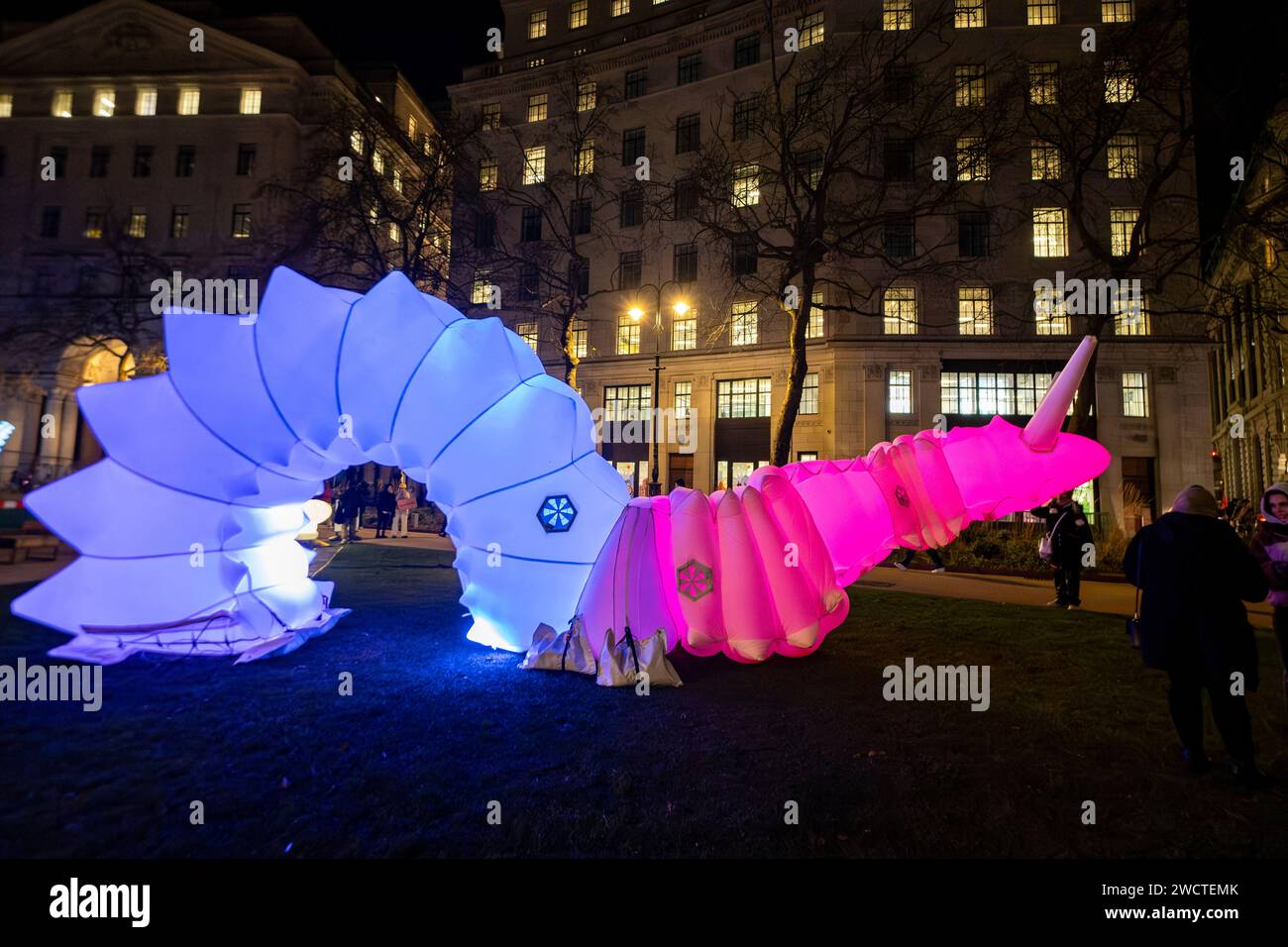 Giant inflatable robots have been unveiled along The Strand in London ...