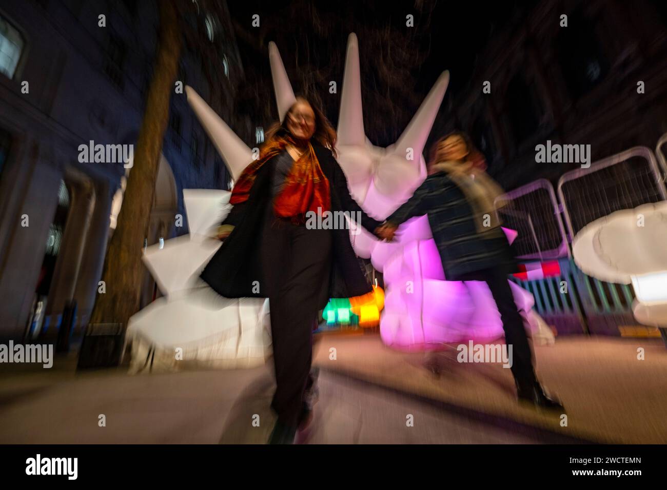 Giant inflatable robots have been unveiled along The Strand in London ...