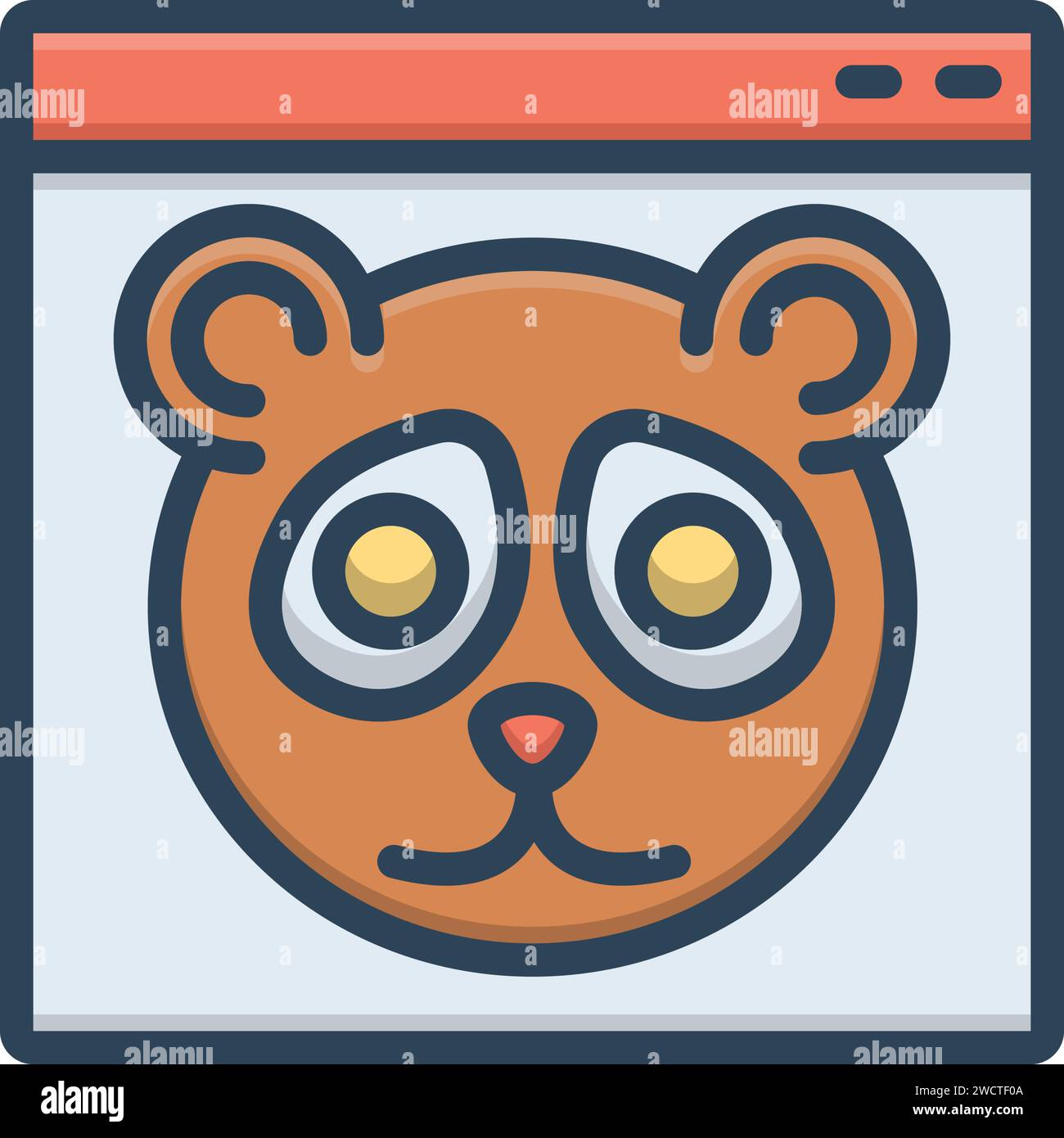 Panda website logo hi-res stock photography and images - Alamy