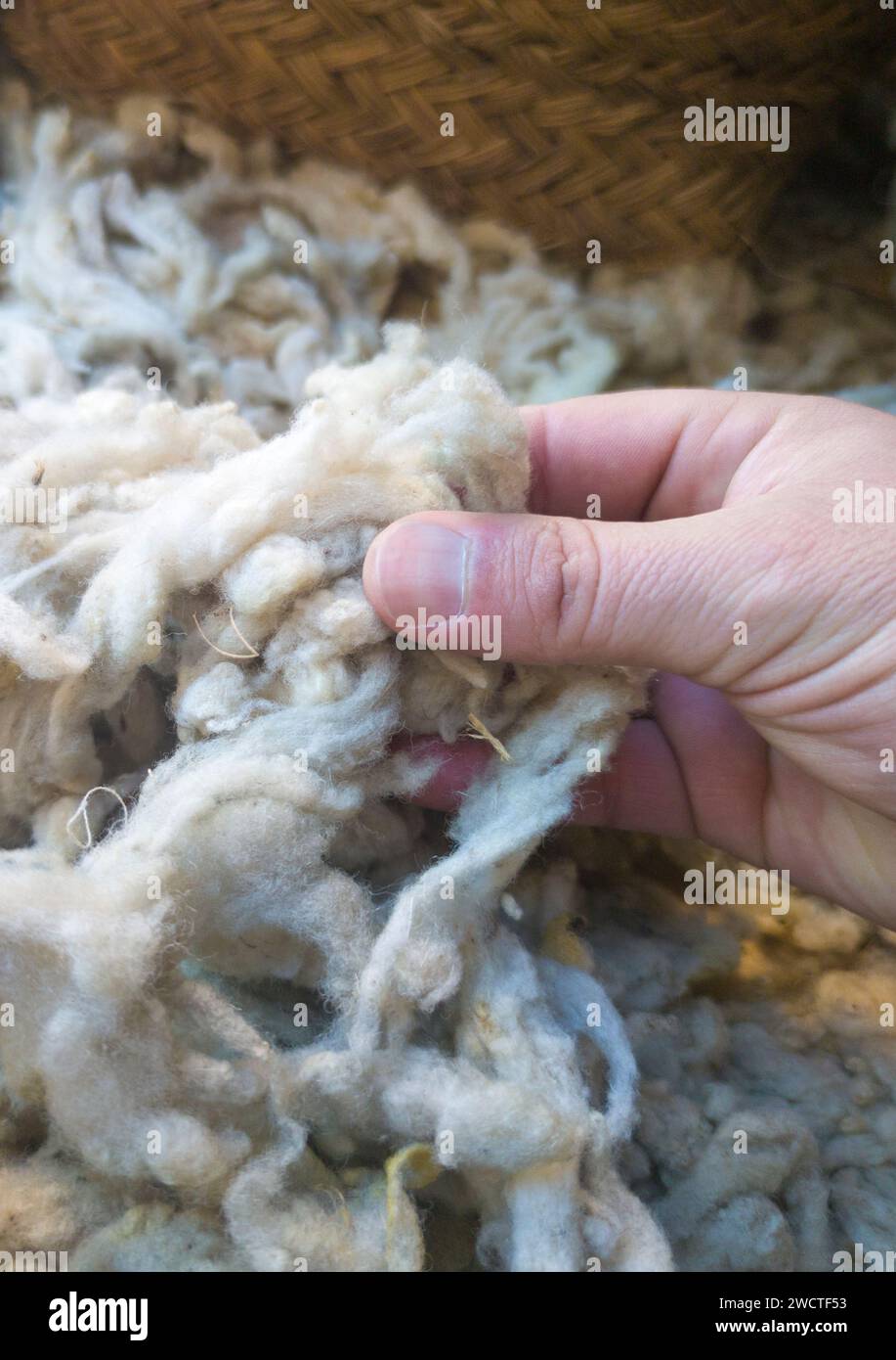 Hand touching fabric hi-res stock photography and images - Alamy