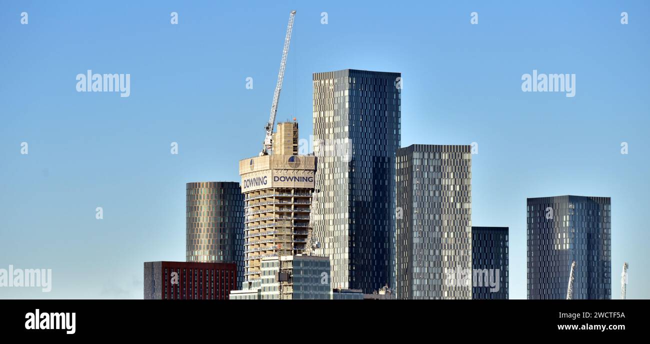 High rise buildings at Deansgate Square, a skyscraper development in ...