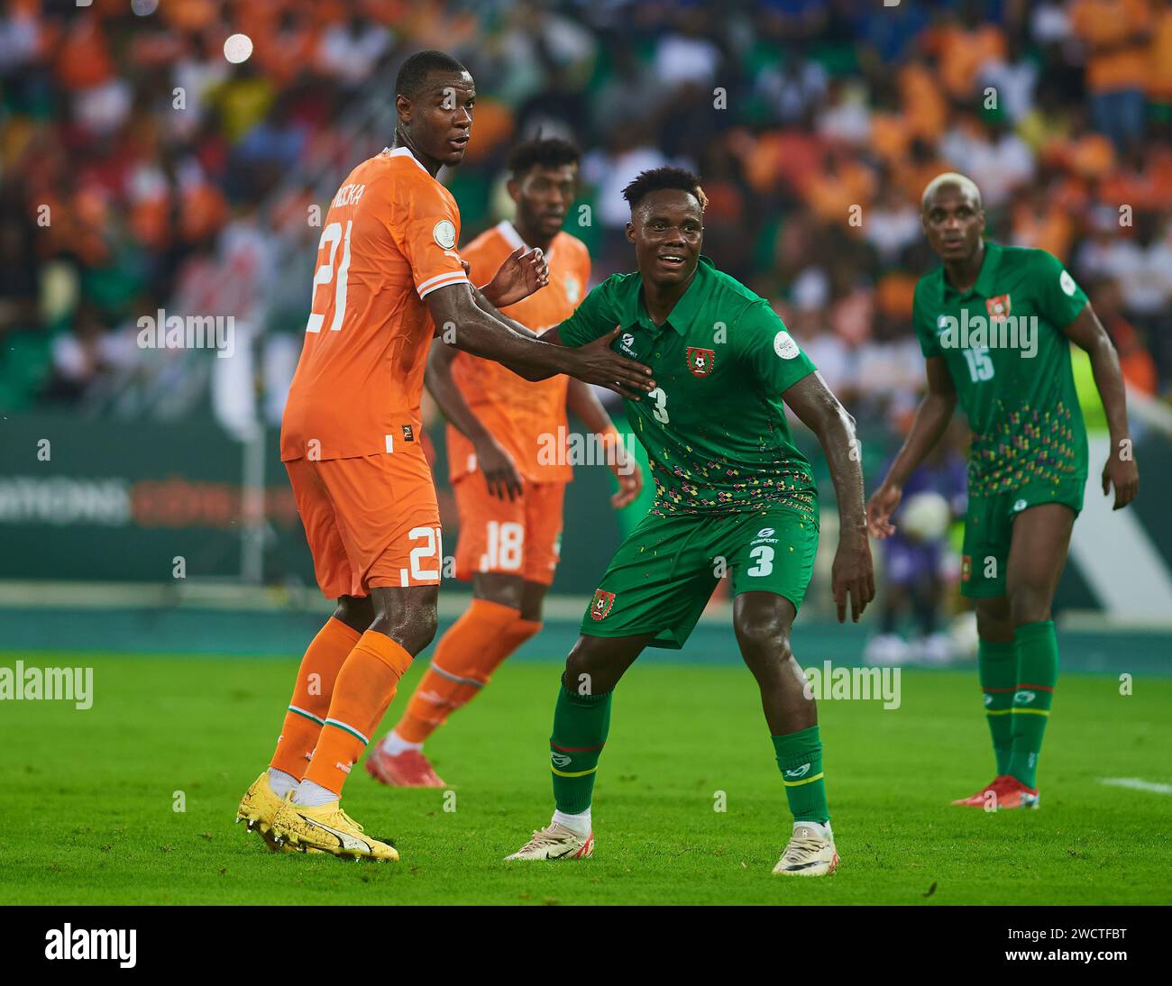 Highlights of the 2023 AFCON match between Ivory Coast and Guinea Bis ...