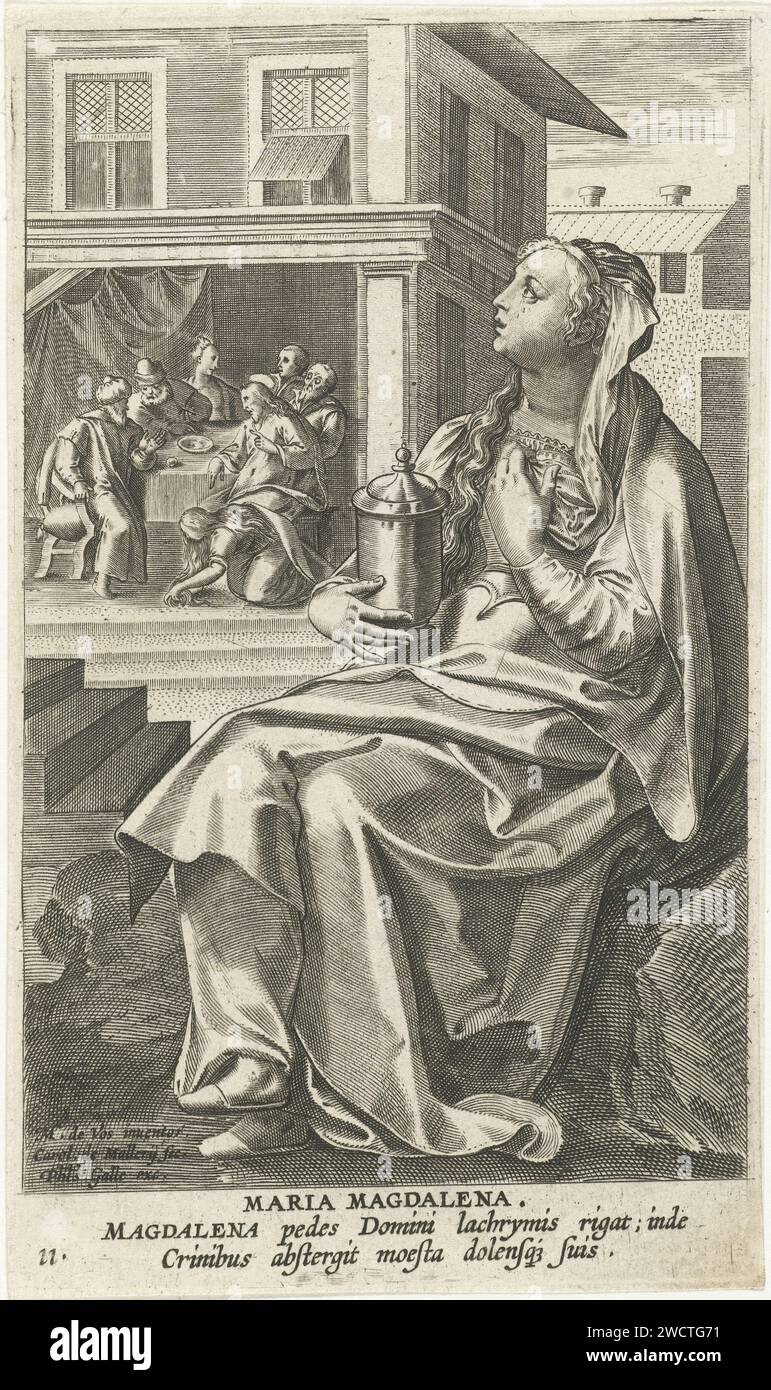 Maria Magdalena, Karel van Mallery, After Maerten de Vos, 1595 - 1599 ...