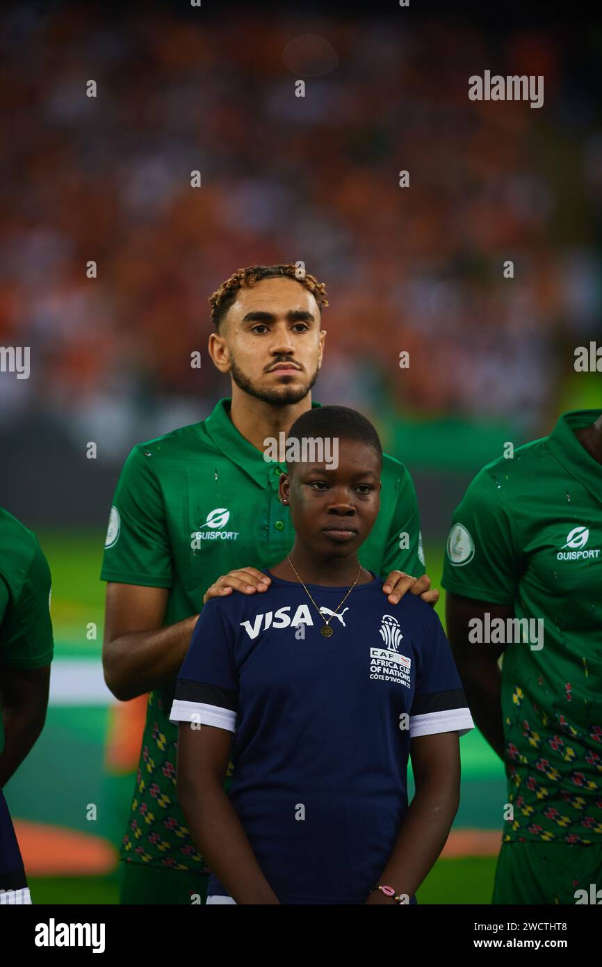 A Guinea-Bissau player Mauro Rodrigues during the AFCON opener against ...