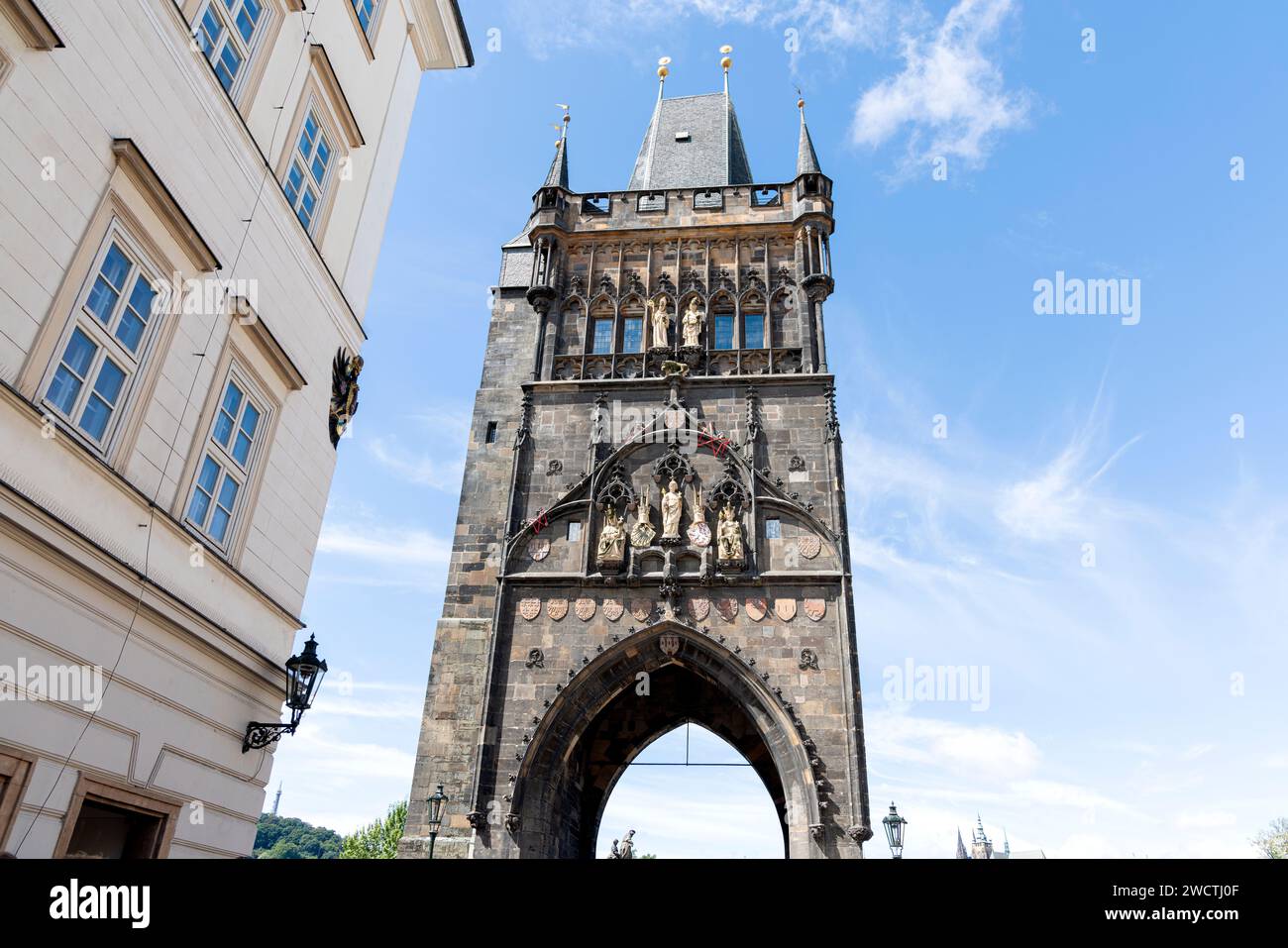 Photograph taken in Prague, Czech Republic, capturing a view of the ...
