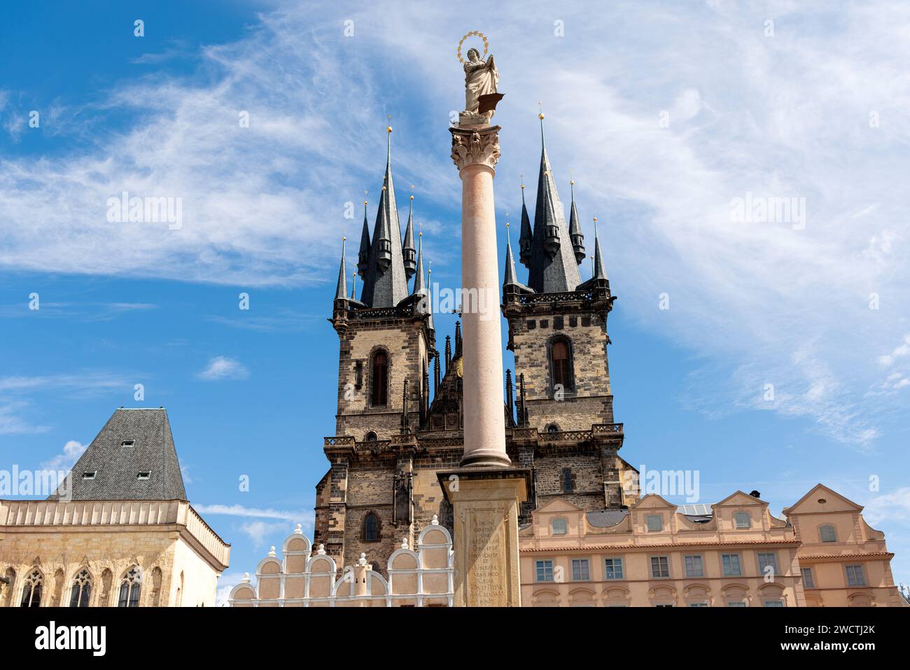 Photograph taken in Prague, Czech Republic, capturing a view of the ...