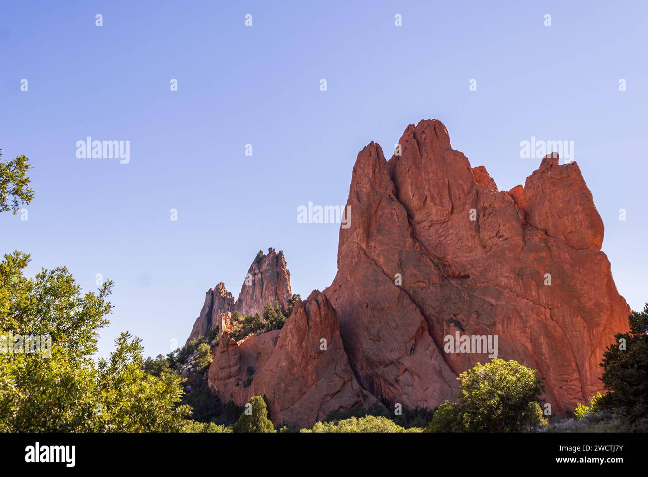 A scenic view of red rocks in the canyon in Colorado, USA Stock Photo ...