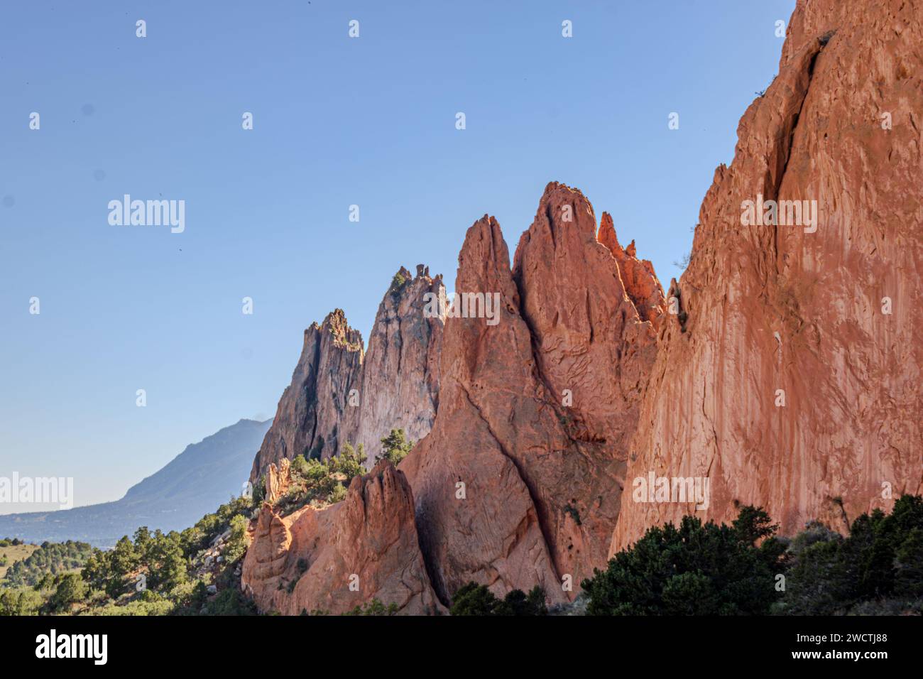 A scenic view of red rocks in the canyon in Colorado, USA Stock Photo ...