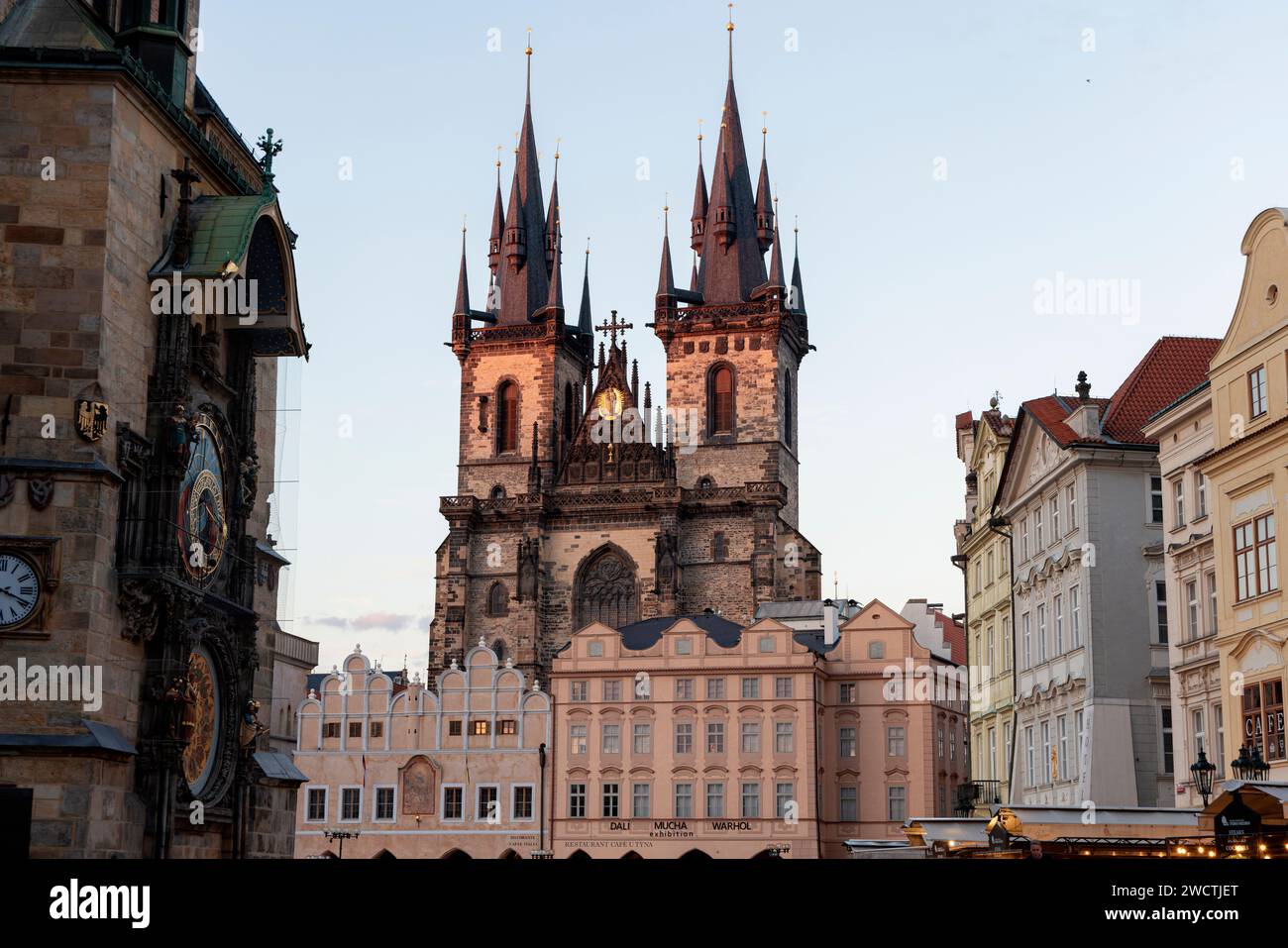 Photograph taken in Prague, Czech Republic, capturing a view of the ...