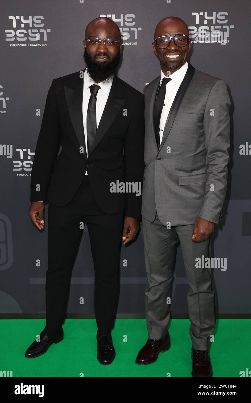 London, England, 15th January 2024. Christian Makelele (L) Claude ...