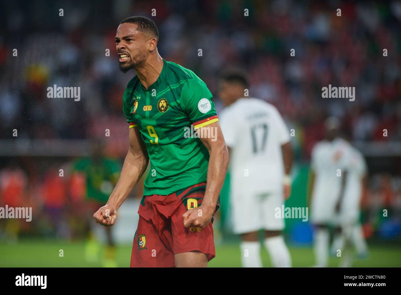 Franck Magri celebrating his goal Stock Photo - Alamy