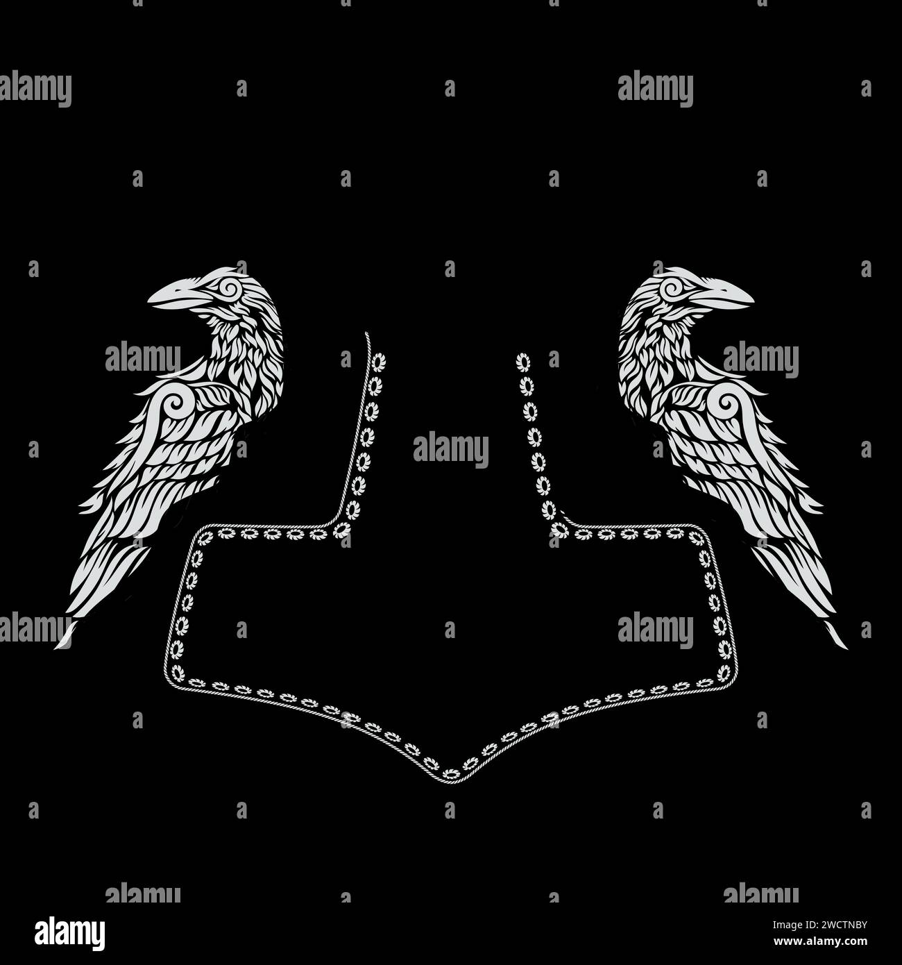 Viking illustration patterns Stock Vector Images - Alamy