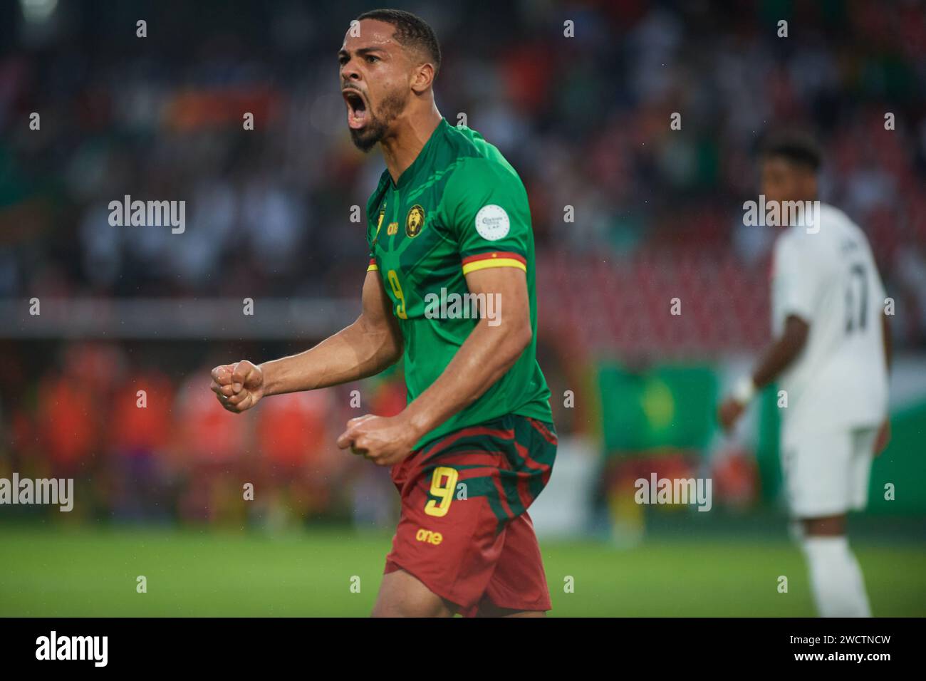 Franck Magri celebrating his goal Stock Photo - Alamy