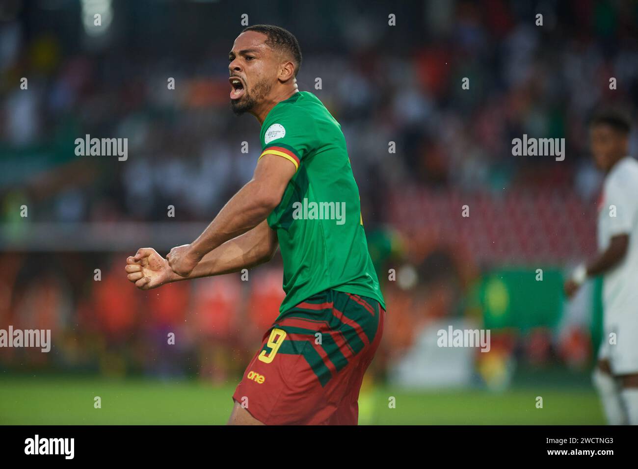 Franck Magri celebrating his goal Stock Photo - Alamy