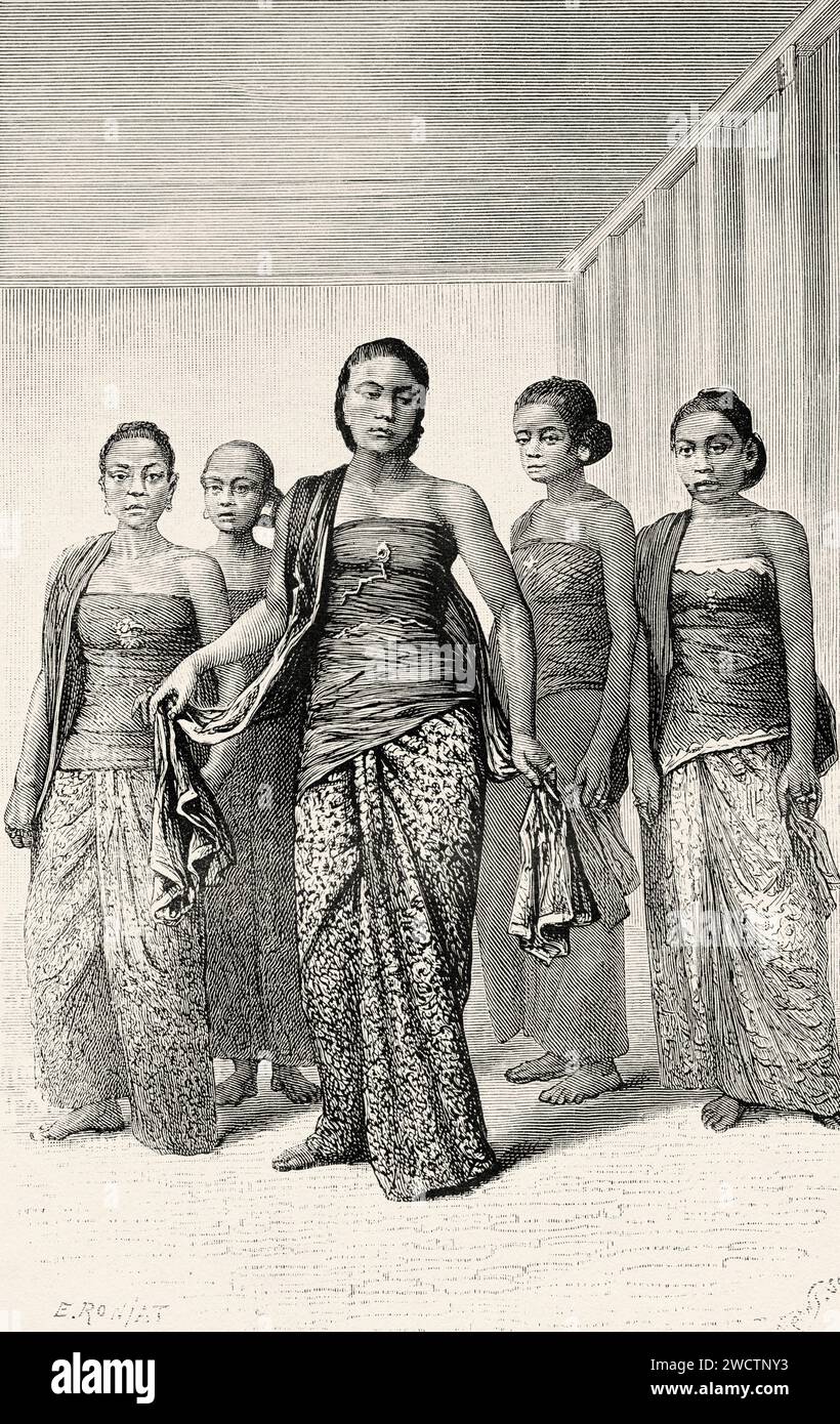 The Javanese dancers, Java island. Indonesia, Southeast. Six weeks in ...