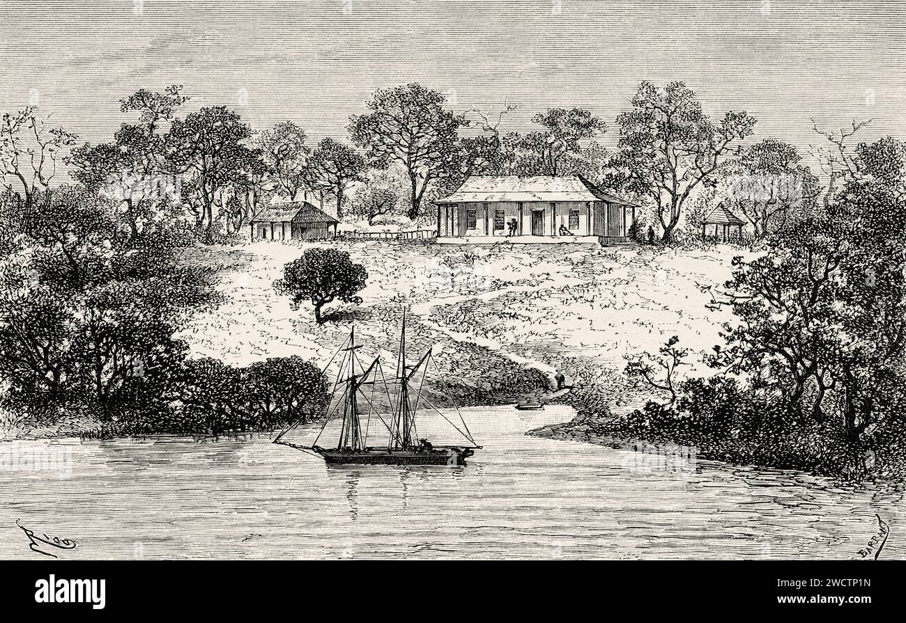 The old residency at Somerset property of Francis Jardine, a Scottish ...