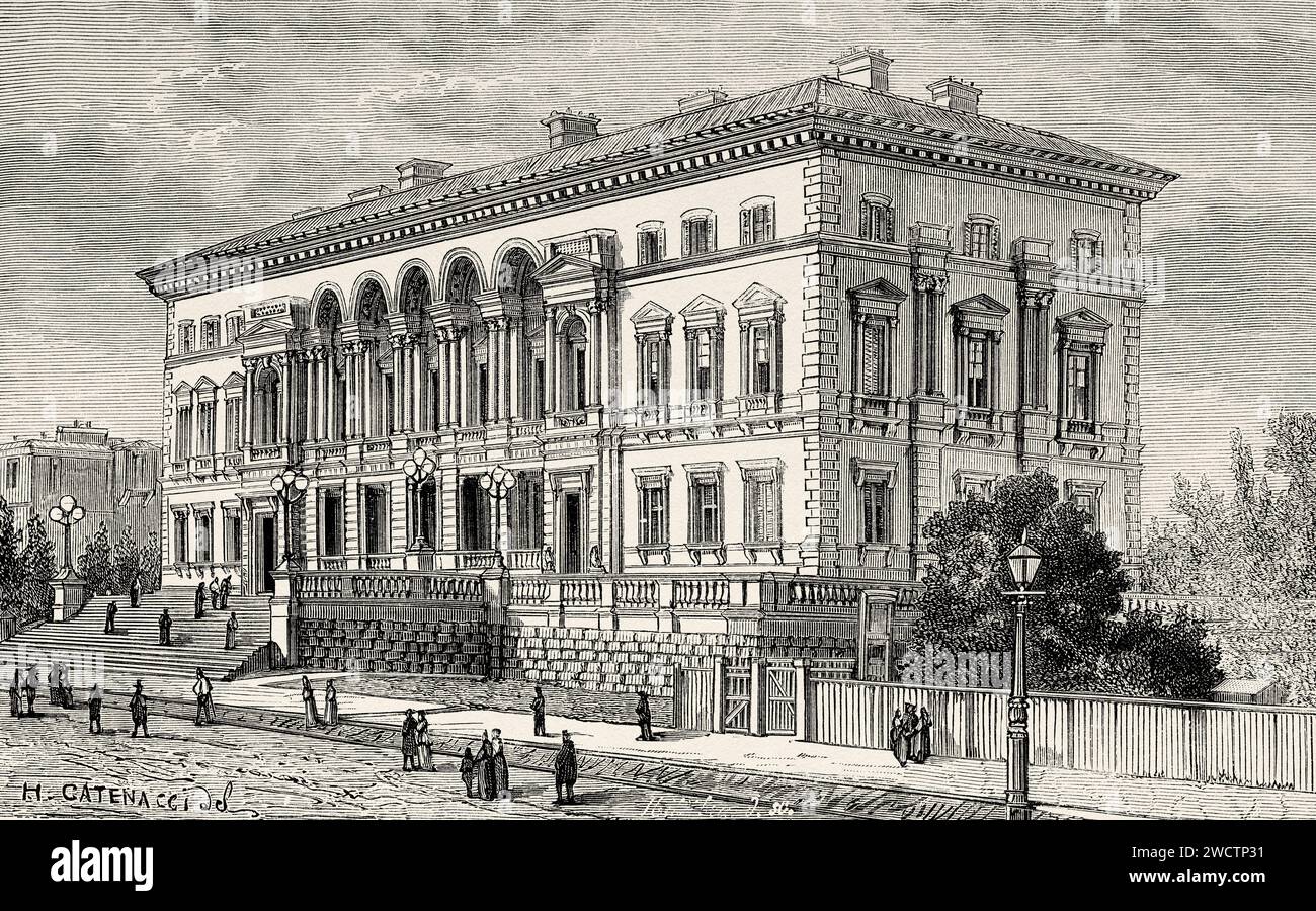 Victorian State Treasury building, Spring Street, Melbourne. Victoria ...