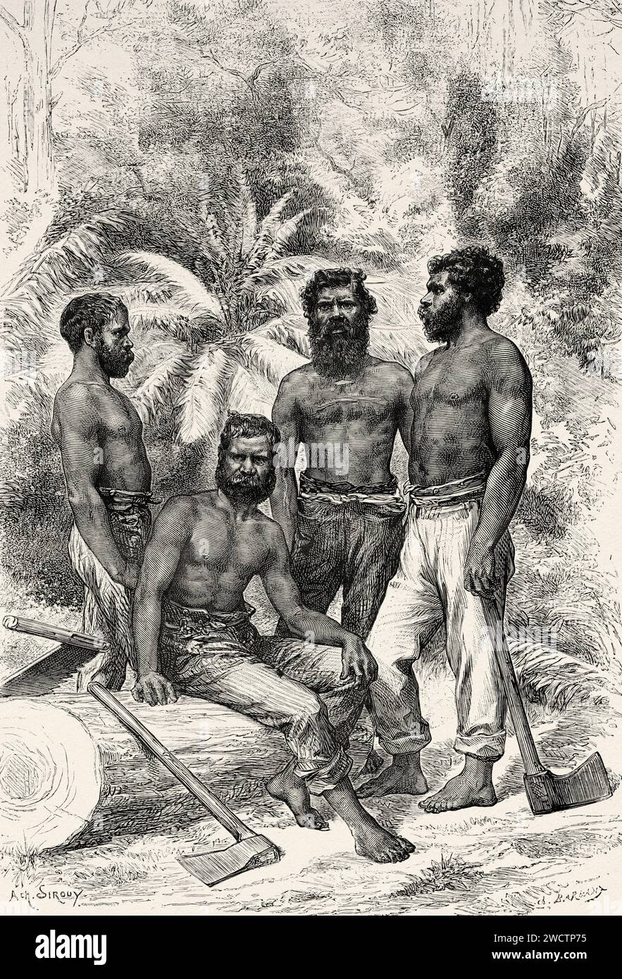 Australian aborigines in Coranderrk, Victoria, Australia. Six Months in ...