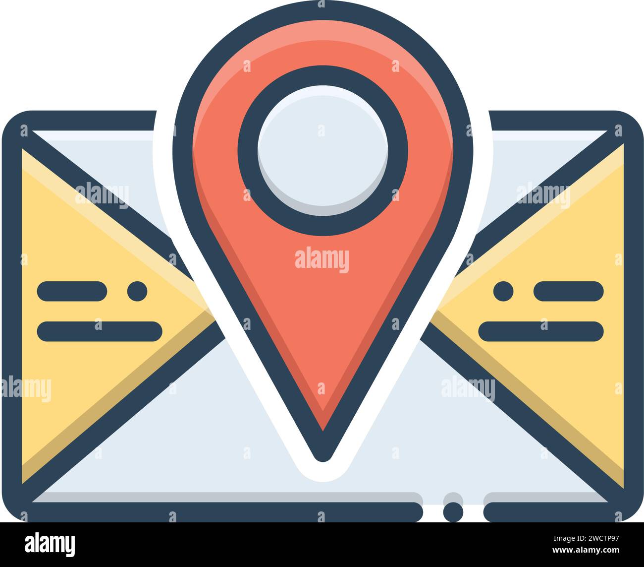 Symbol for postcode hi-res stock photography and images - Alamy