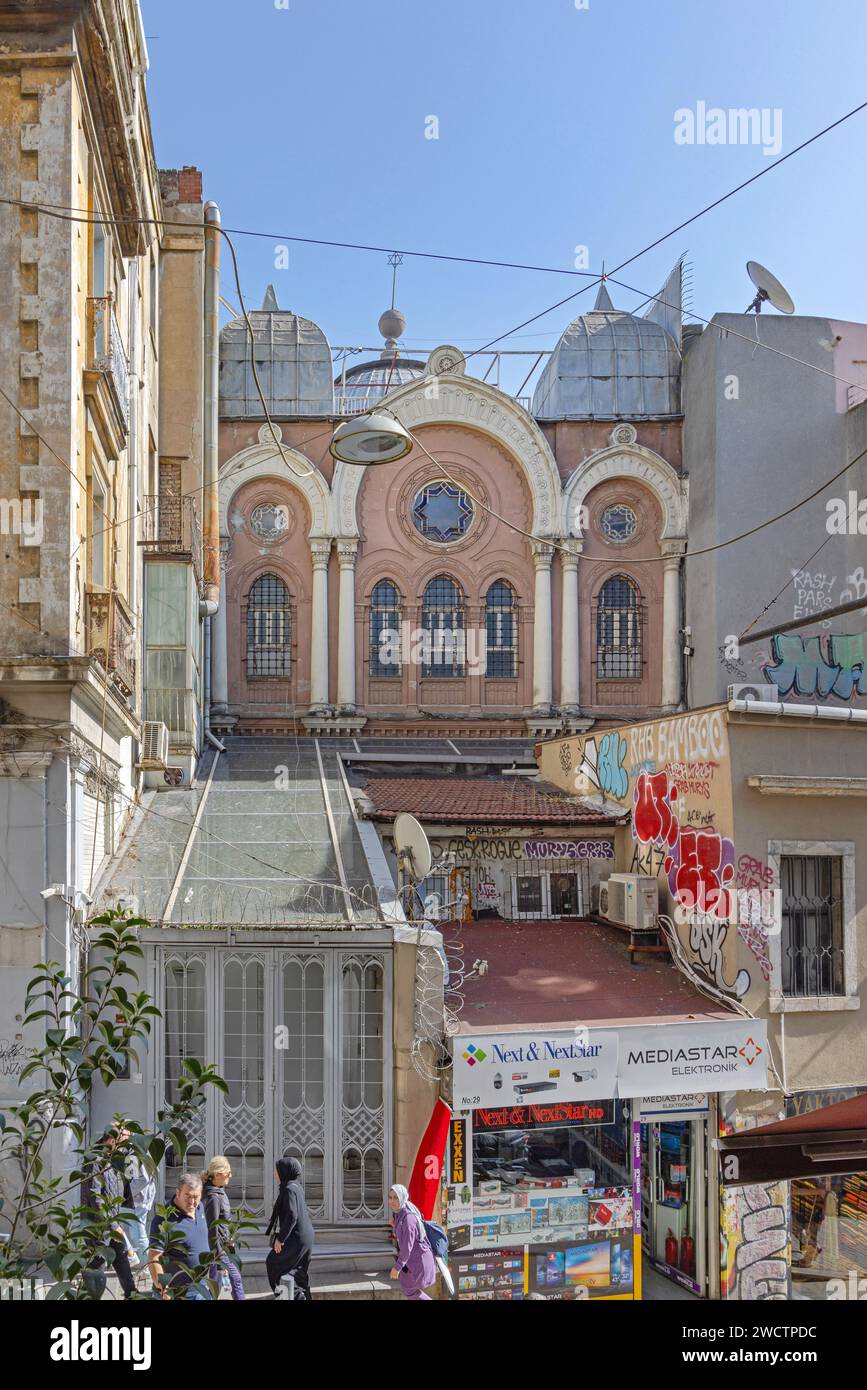 Istanbul, Turkey - October 20, 2023: Entrance to Ashkenazi Jews ...