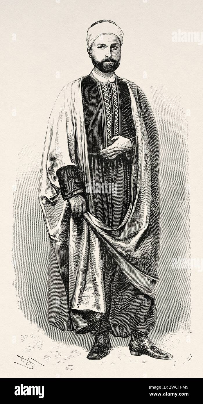 Arab merchant from Beirut, Lebanon. Travel to Syria 1875-1878 by ...