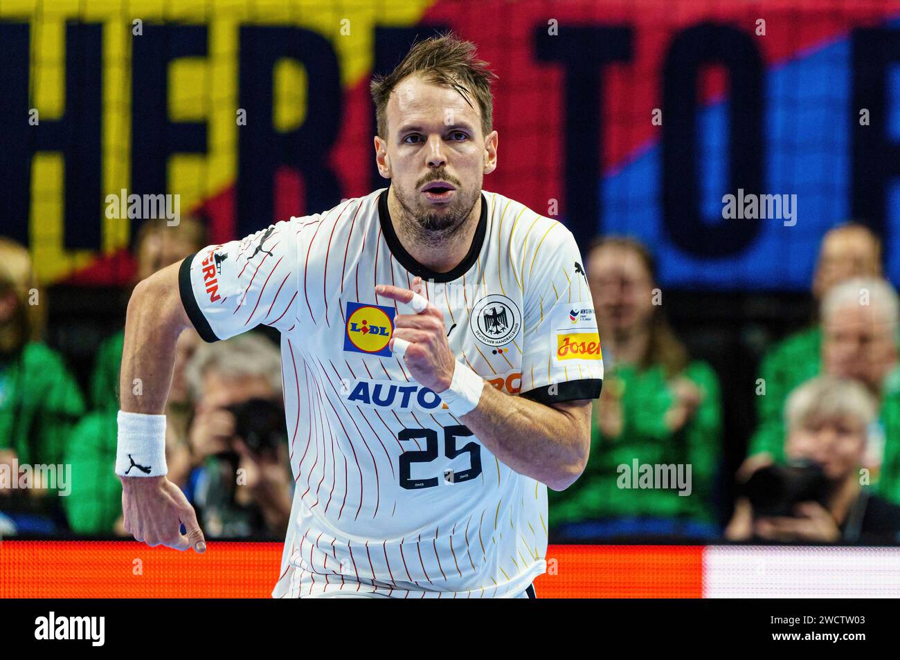 Berlin, Deutschland. 16th Jan, 2024. Kai Haefner (Deutschland, #25) GER ...